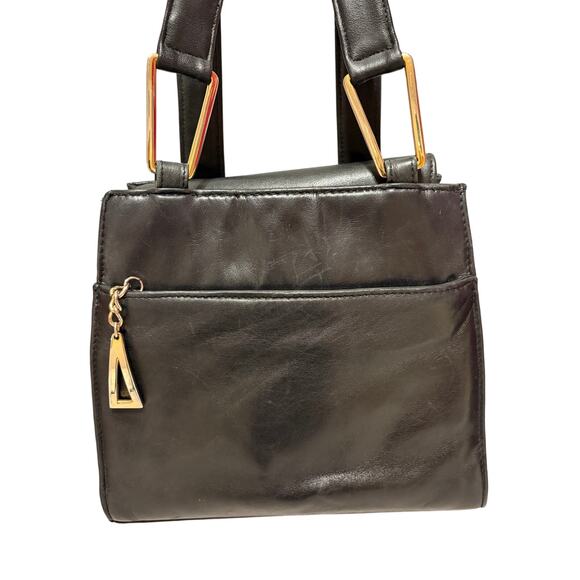 Partners | Bags | Vtg 9s Partners Retro Black Leather Shoulder Bag ...